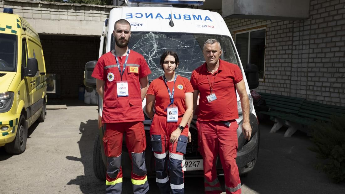 Shelling Damages Project HOPE Ambulance in Ukraine | Project HOPE ...
